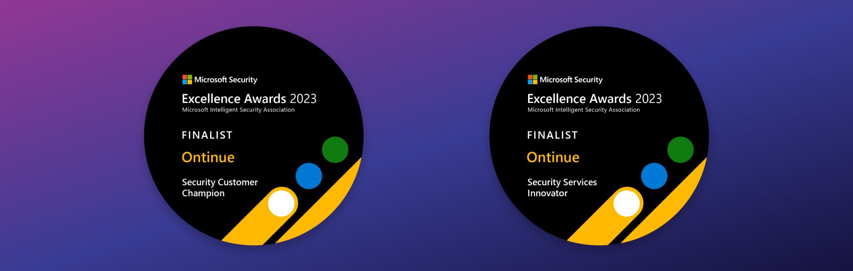 Ontinue Finalist in Microsoft Security Excellence Awards